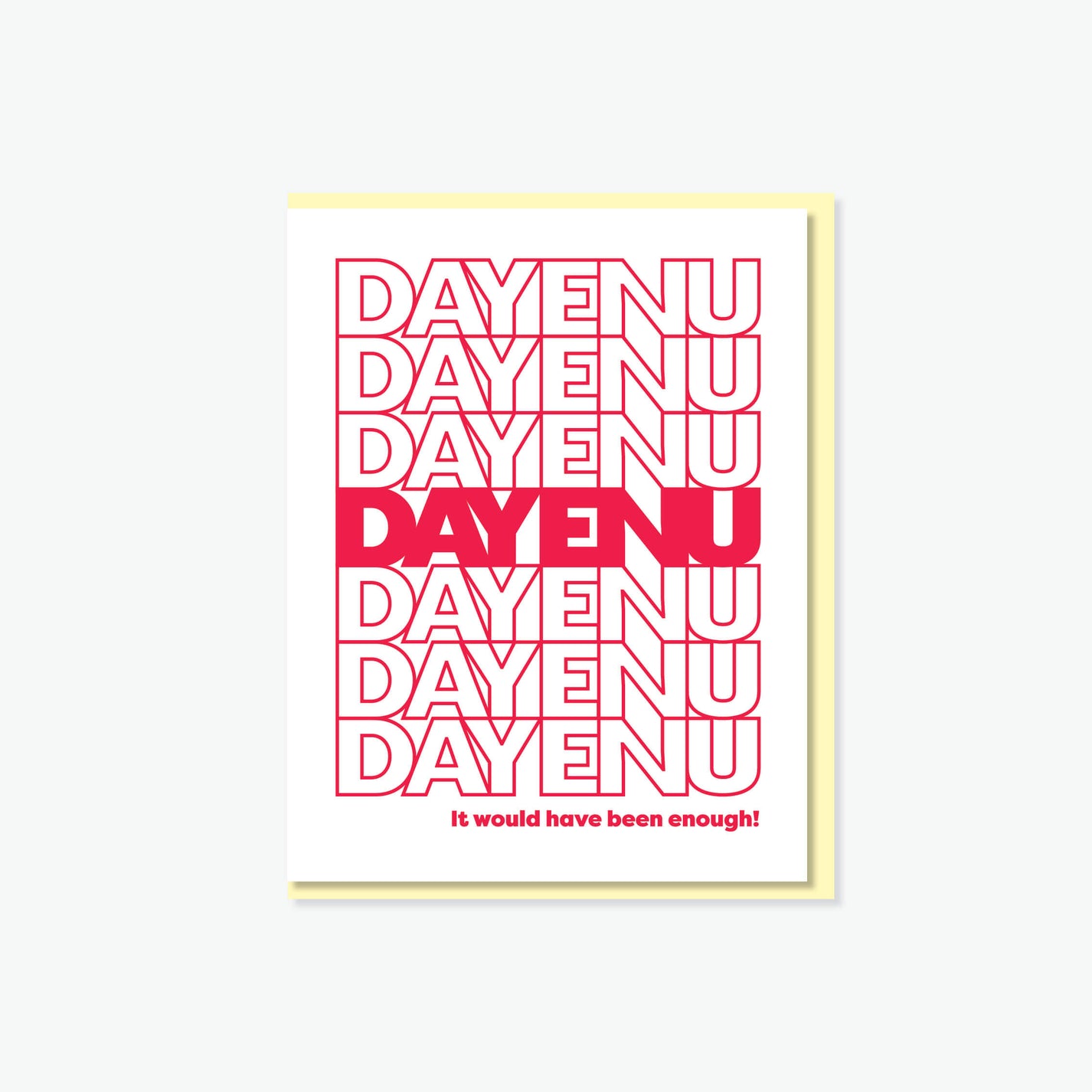 Dayenu! – Everyday Yiddish